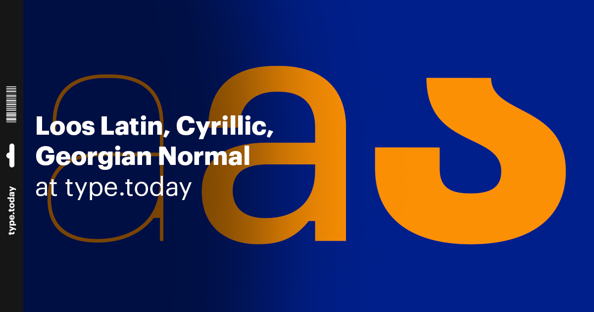Loos Latin, Cyrillic, Georgian Normal