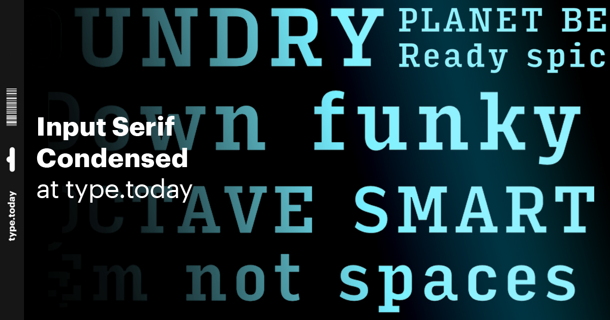 Input Serif Condensed Bold