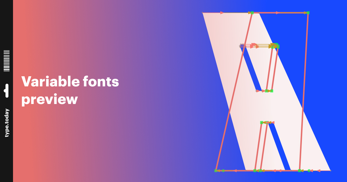 Variable fonts preview