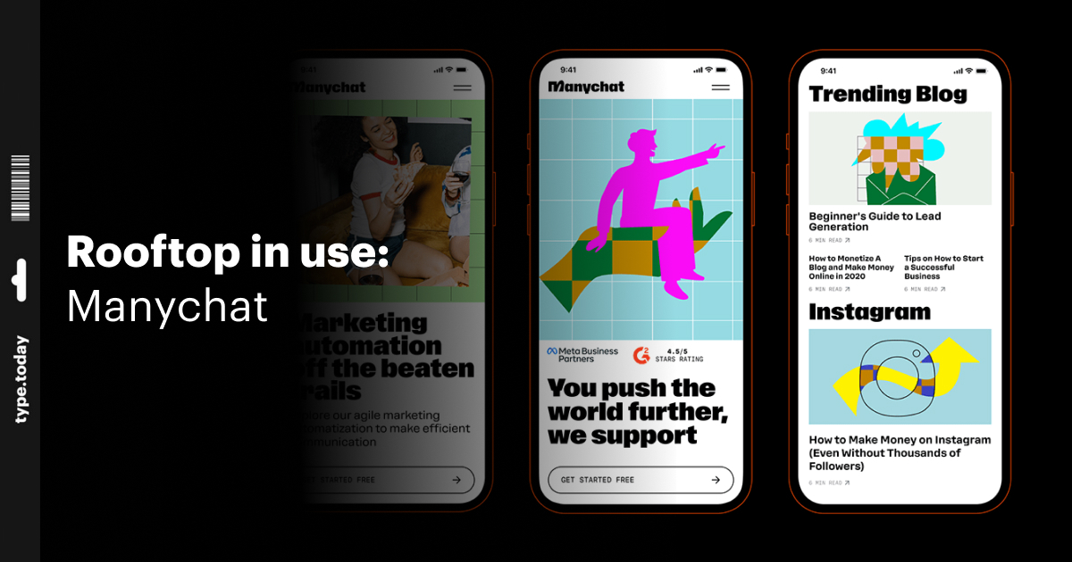 Rooftop in use: Manychat