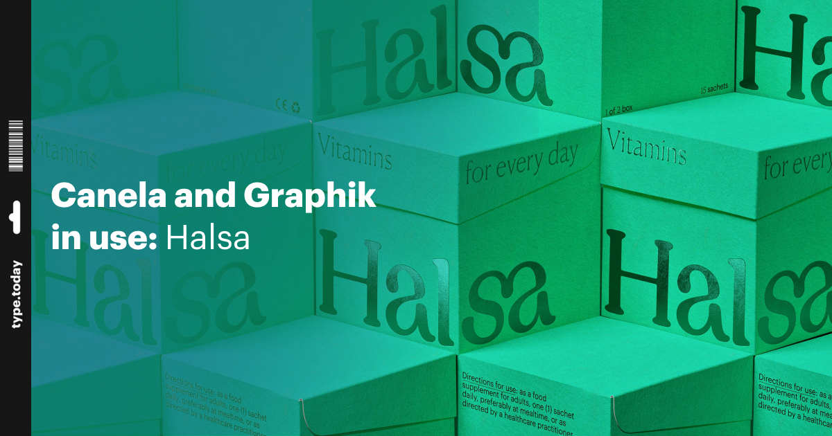 Canela and Graphik in use: Halsa