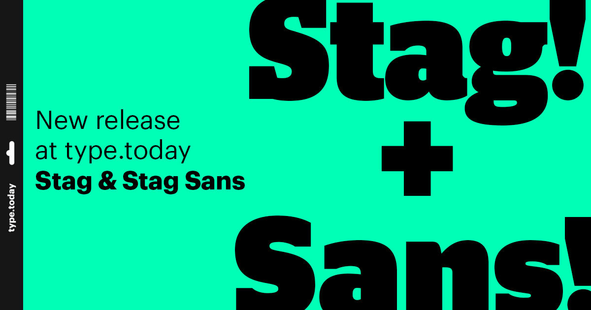 New typefaces: Stag and Stag Sans