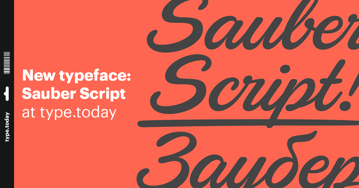 New typeface: Sauber Script